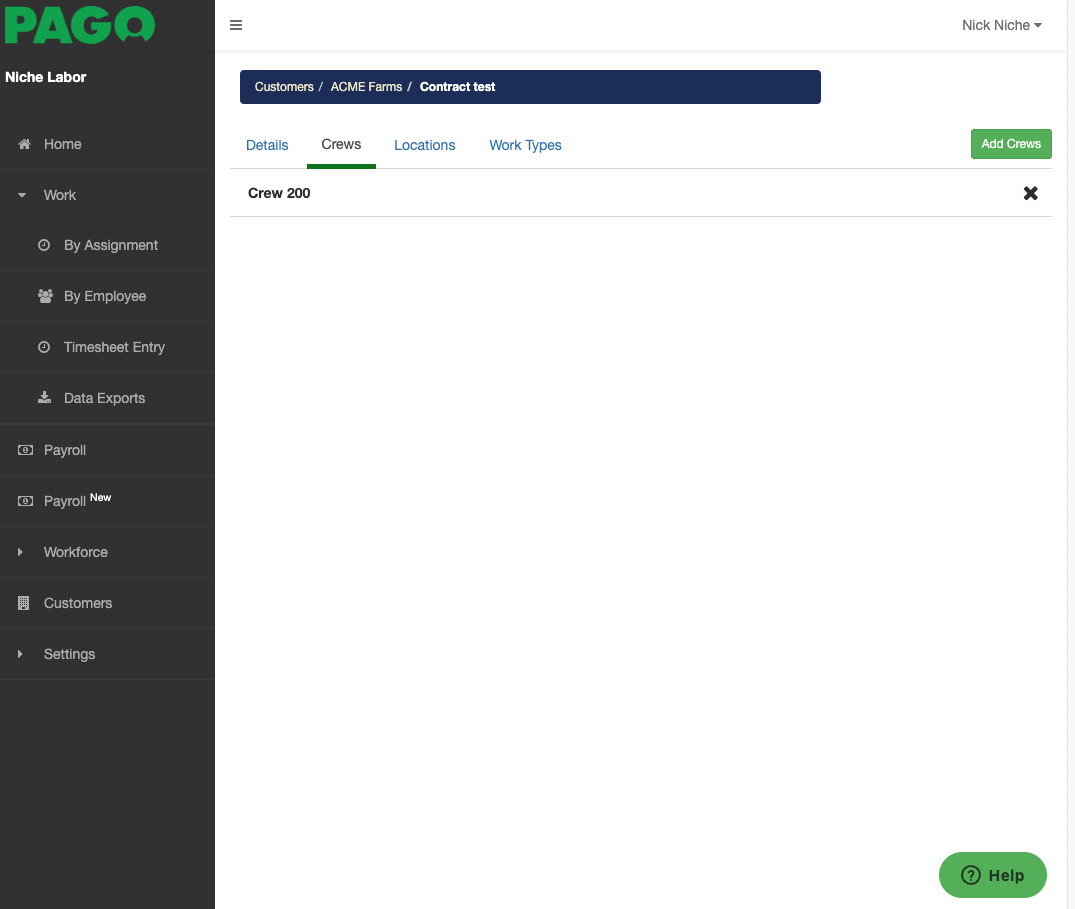 Missing Customer in Timesheet Entry – Pago